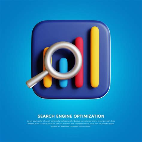 Premium Psd 3d Seo Search Engine Optimization Concept