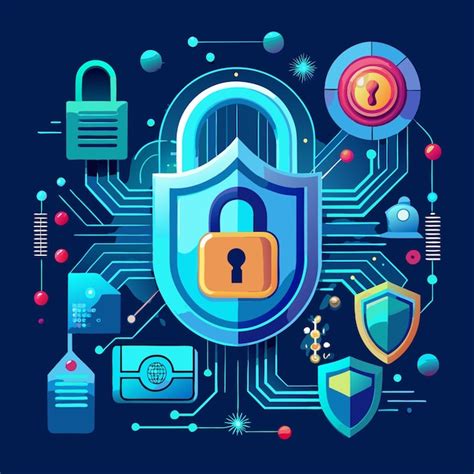 Cybersecurity Illustrations Background Premium Ai Generated Vector