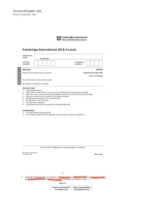 Structured Paper Complete Pdf