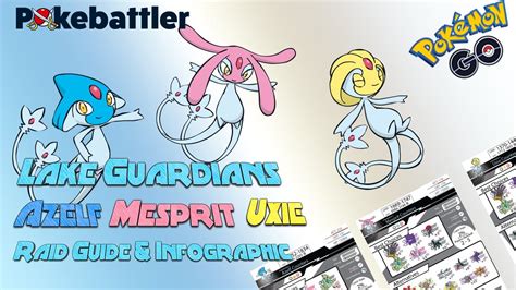 Lake Guardians Azelf Mesprit And Uxie Raid Guide And Infographic With