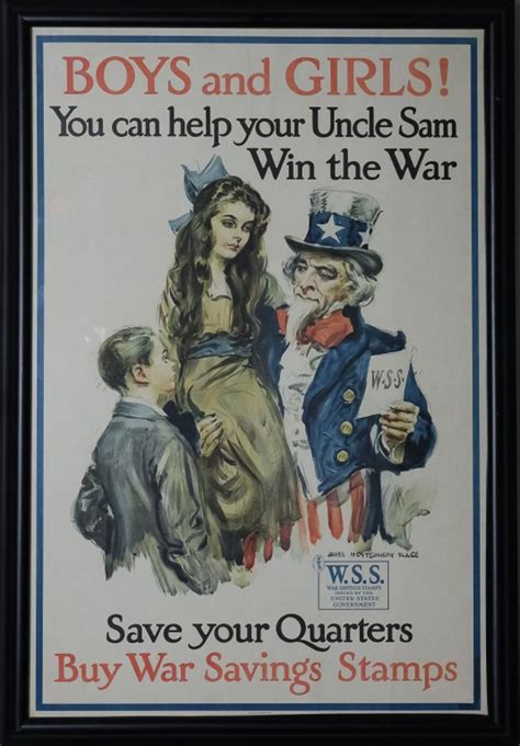 Sold At Auction Uncle Sam American Propaganda Bonds Wwi Poster