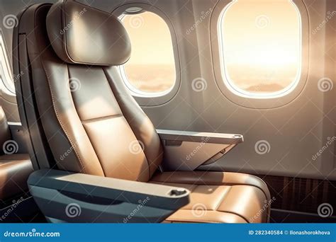 Airplane First Class Icons Set Cartoon Vector Plane Person Onboard