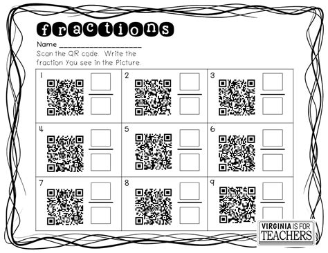 qr code worksheet