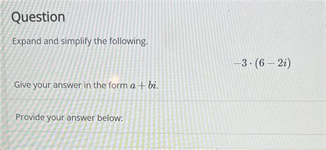 Solved Questionexpand And Simplify The