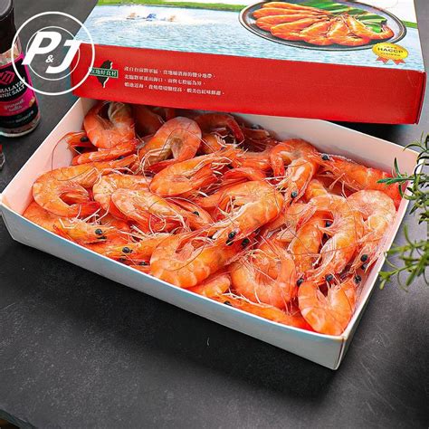 台灣熟白蝦 約850g 盒裝