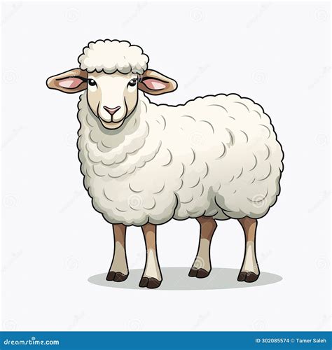 Sheep Vector Illustration Stock Illustration Illustration Of Grazing