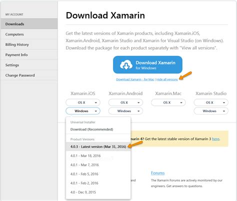C Downgrade Xamarinandroid Stack Overflow