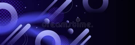 Black Purple Geometric Banner Background Vector Abstract Graphic