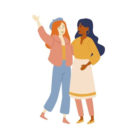 Illustrations De Deux Belles Filles Depositphotos