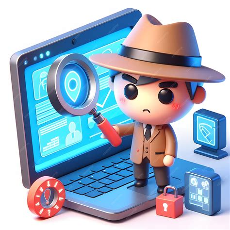 Premium Photo Cyber Detective Concept As Solving Crimes In The
