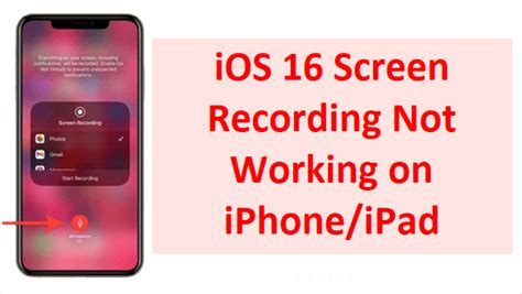 [fixed] ios 16 screen recording not working on iphone ipad