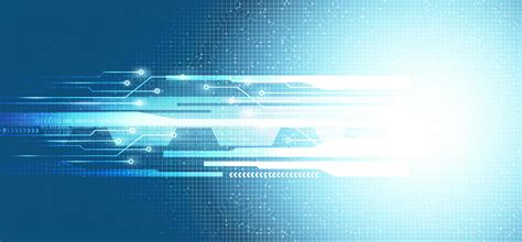 Light Future Speed Light On Circuit Microchip Technology Background Hi