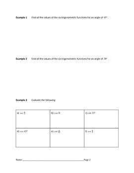 Introduction To Trigonometry Lesson Of By Lindsey Henderson TPT