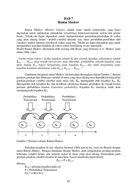 Pdf Rantai Markov