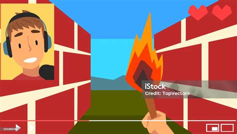 블로거 스트리밍 게임 온라인 벡터 일러스트 레이션 소셜 미디어 크리에이터 컨셉 개념에 대한 스톡 벡터 아트 및 기타 이미지 개념 공동체 기술 Istock