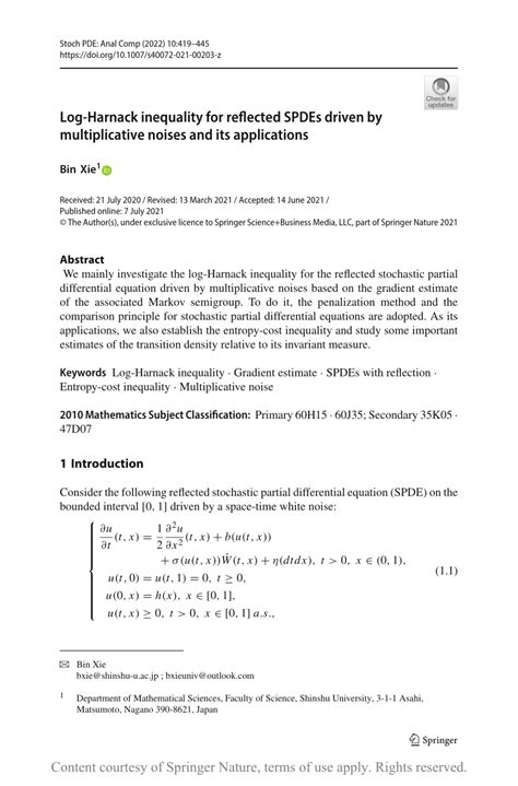 Log Harnack Inequality For Reflected Spdes Driven By Multiplicative