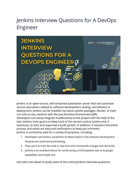 jenkins interview questions for a devops engineer pdf