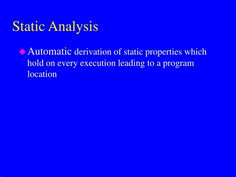 PPT An Overview On Static Program Analysis PowerPoint Presentation Free Download ID 4143146