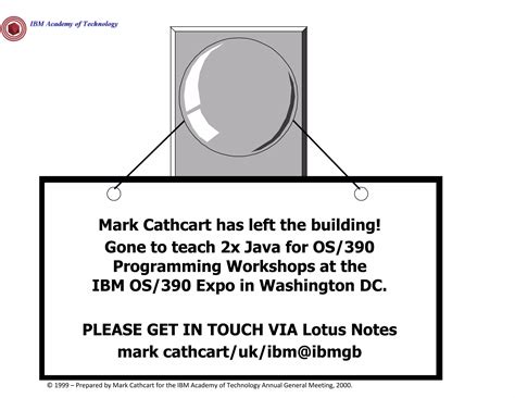 Java Programming For The Mainframe Not Just Technology Ppt