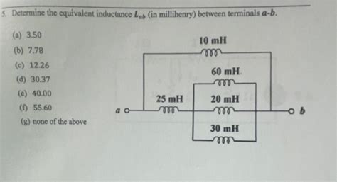 Solved 5 Determine The Equivalent Inductance Lab In