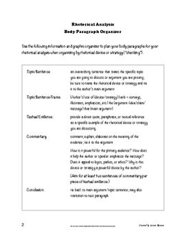 Rhetorical Analysis Bundle AP Lang By Laurie Ranum TpT