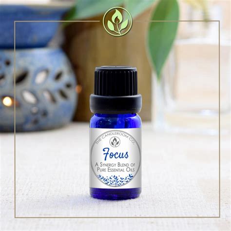 Focus Pure Essential Oil Blend By The Candleroom Co