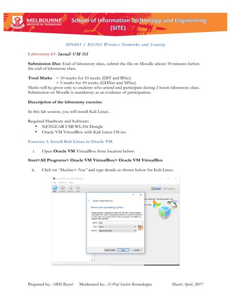 Kali Linux Installation Lab Wireless Networks And Security