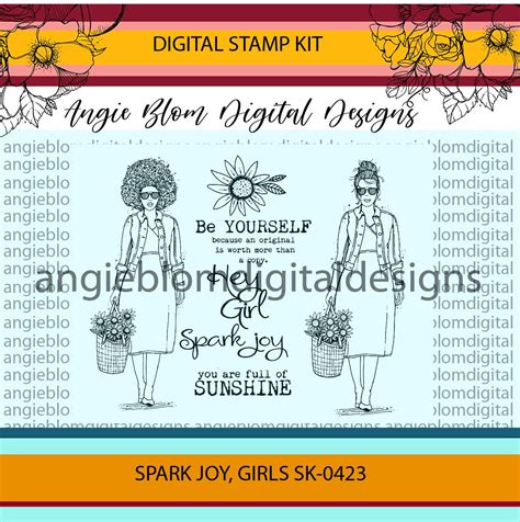 Spark Joy Girls Angie Blom Digital Designs