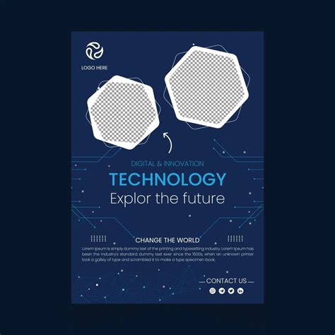 Modern Vector Technology Flyer Template 41161227 Vector Art At Vecteezy