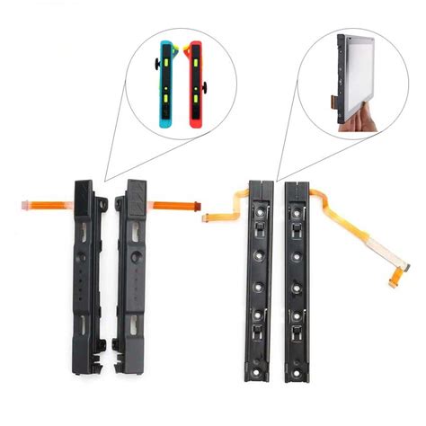 Right Left L R Slider Rail With Flex Cable Fix Part For Nintendo Switch NS Console Rail JoyCon