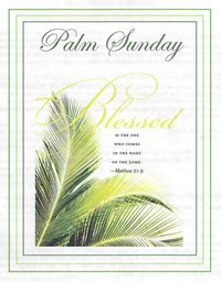 Church Program Covers Palm Tree