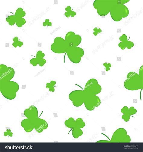 Clover Pattern Poster Design Template Vector Stock Vector Royalty Free