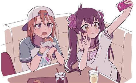 Yuuki Haru And Matoba Risa Idolmaster And 1 More Drawn By Cometoo