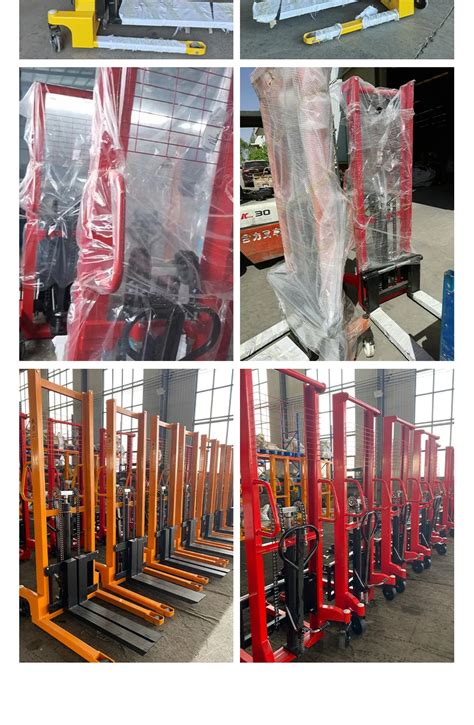 Hand Fork Lift 15t Manual Stacker 3000kg Explosion Proof Hand Pallet And Manual Stacker Lifter