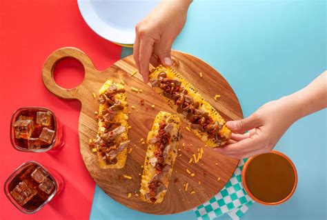 Elotes Con Fajitas Y Mole