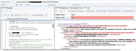 Getting Error Error For Batch Operation In OData SAP Community