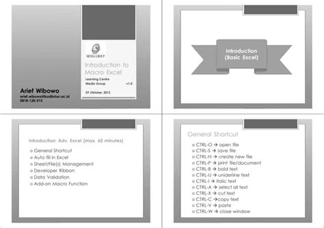 Slide Powerpoint Macro Excel Pdf