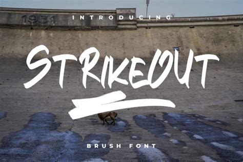 Strikeout Font Free Font