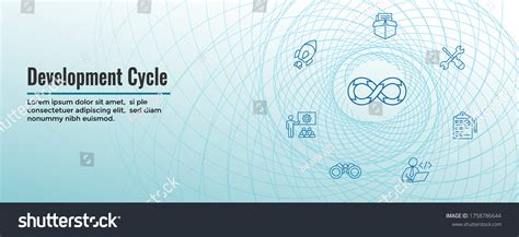 개발 작업 및 라이프 사이클 스톡 벡터로열티 프리 1758786644 Shutterstock