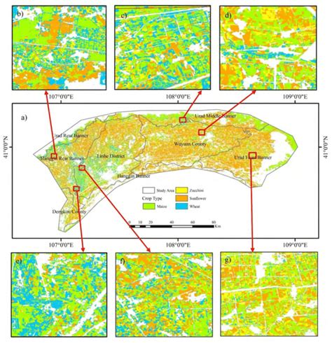 Distribution Of Crop Types In The Hetao Irrigation District In 2019 Download Scientific Diagram