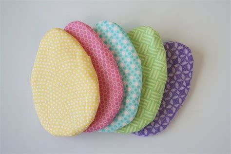 Fillable Fabric Easter Eggs Set Of 5 Reusable Eggs In Spring Colors