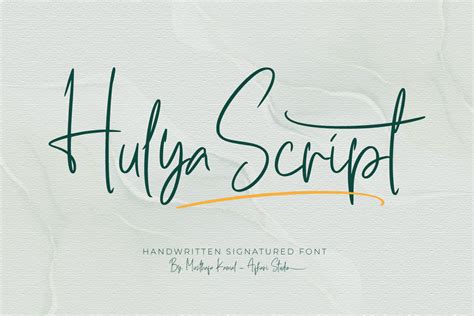 hulya script signature font fontsera