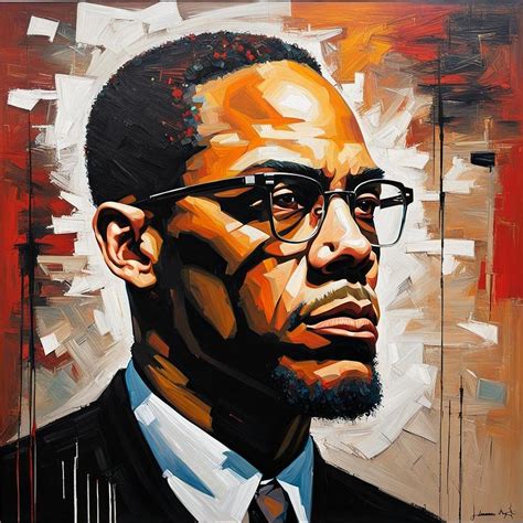 Malcolm X Digital Art By Ed Ata Fine Art America