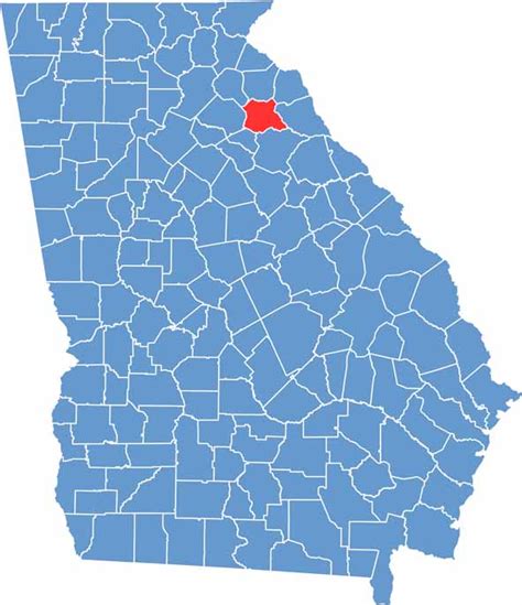 Madison County Map Georgia Us County Maps