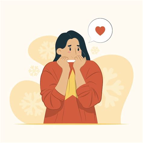 Premium Vector Shy Concept Illustration