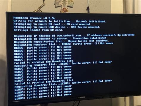 does the homebrew browser no longer work i keep getting this error