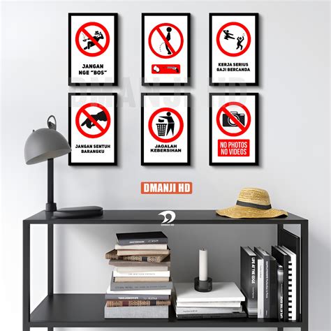 Jual Dmanji Hd Poster Kayu Sign Dilarang Selingkuh Hiasan Dinding