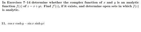 solved in exercises 7 14 determine whether the complex