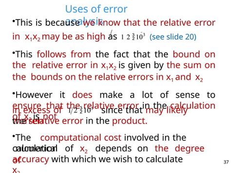 Lecture 2 Error Analysis Numerical Analysis Pptx