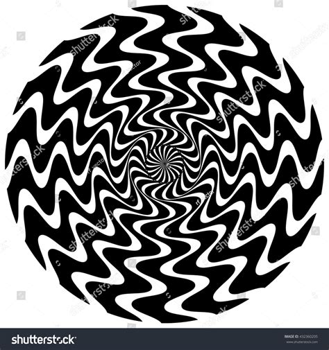 Abstract Circular Element Rotating Radial Lines Stock Vector Royalty Free 432360205 Shutterstock
